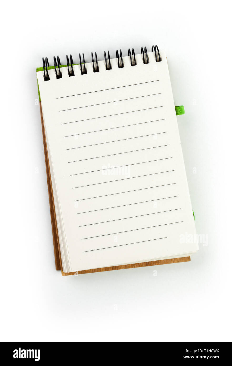 Notebook isolated on white background Stock Photo - Alamy