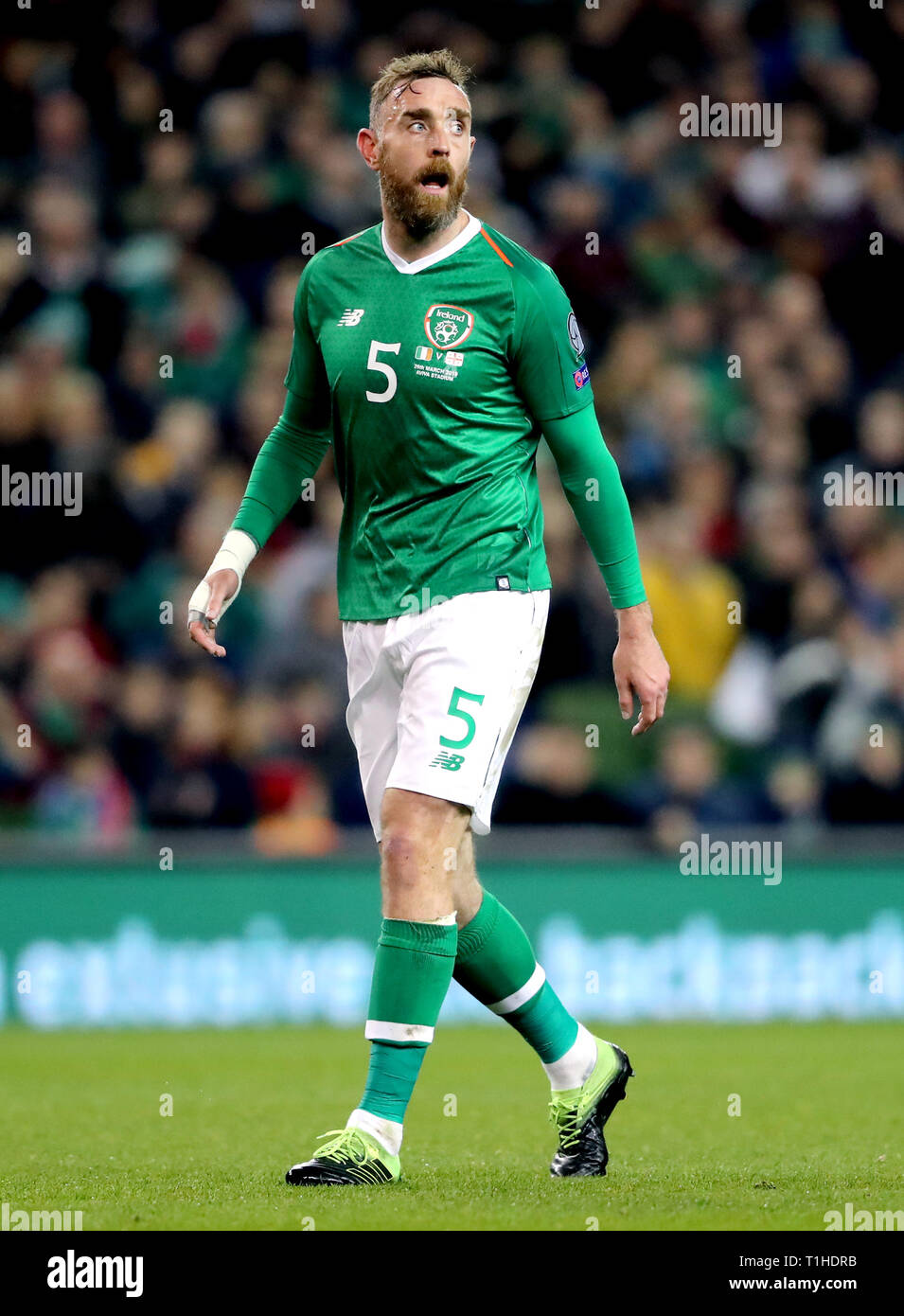 Republic of Ireland's Richard Keogh during the UEFA Euro 2020 ...