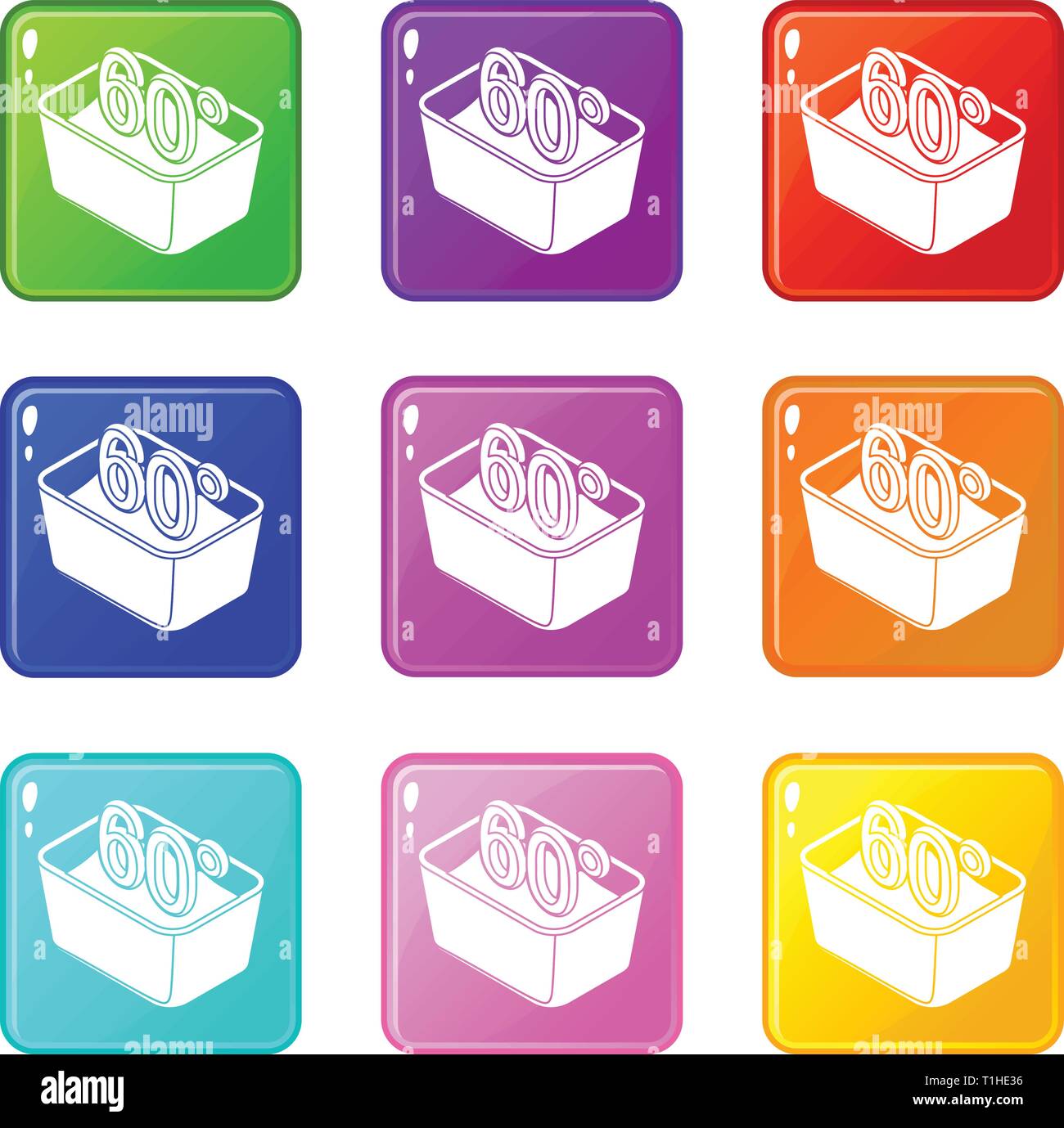 Symbol wash at 60 degrees hi-res stock photography and images - Alamy