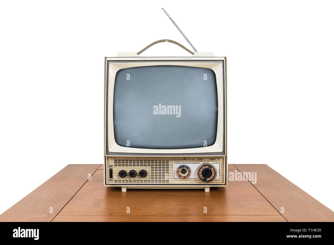 Old fashioned tv isolated hi-res stock photography and images - Alamy