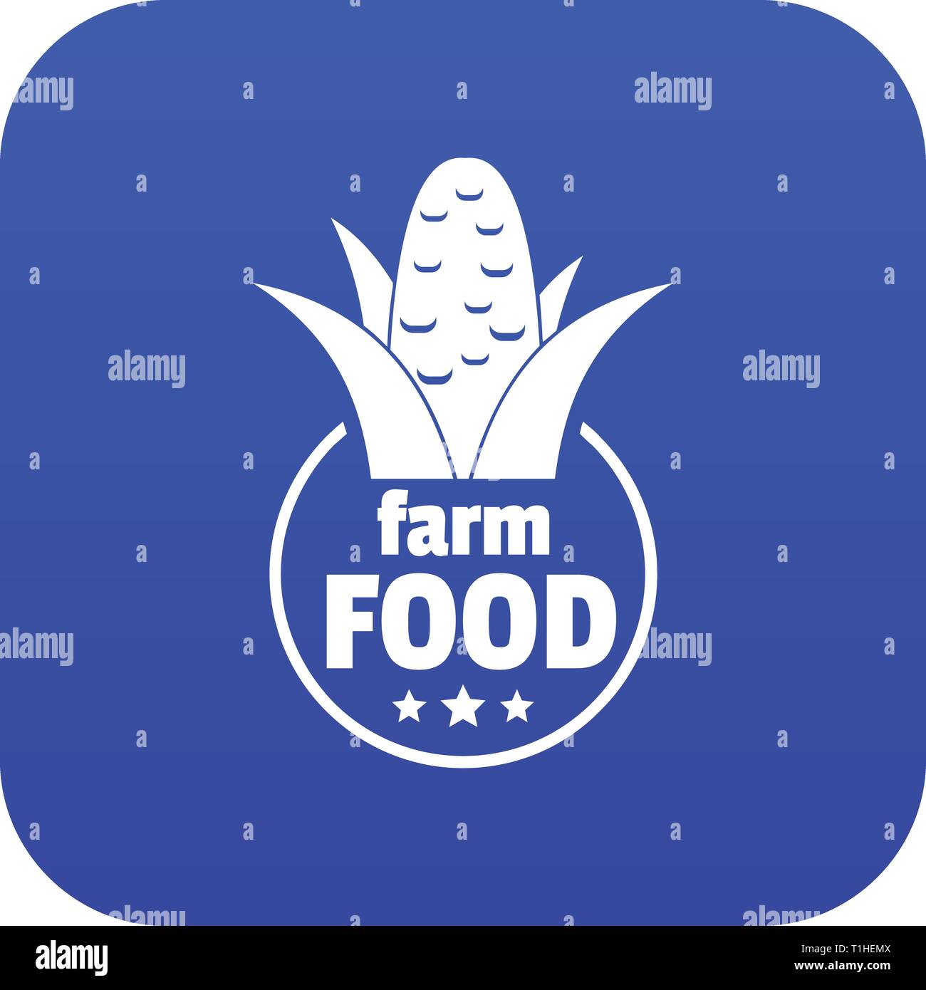 Farm food icon blue vector Stock Vector Image & Art - Alamy