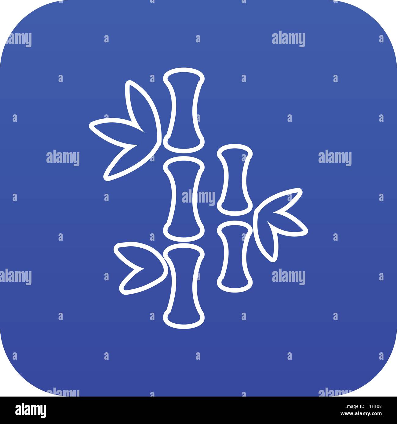 Natural bamboo icon blue vector Stock Vector Image & Art - Alamy