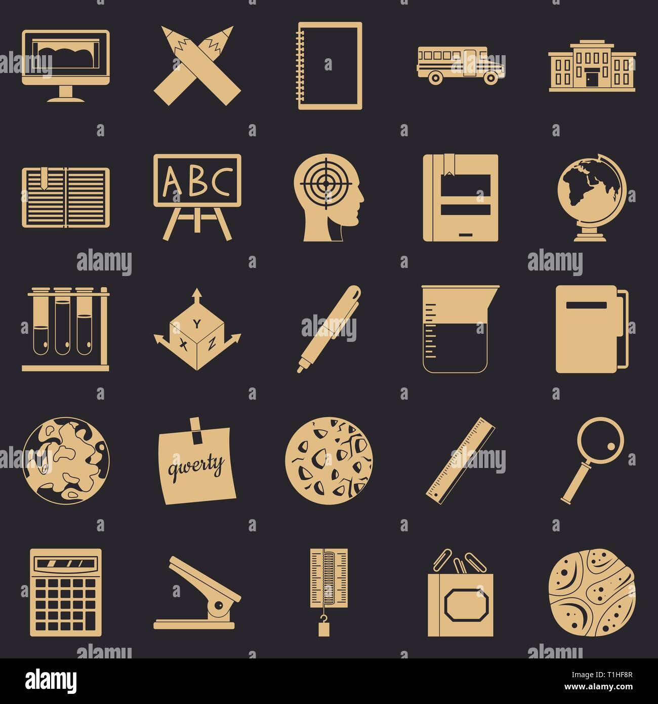 Survey icons set, simple style Stock Vector Image & Art - Alamy