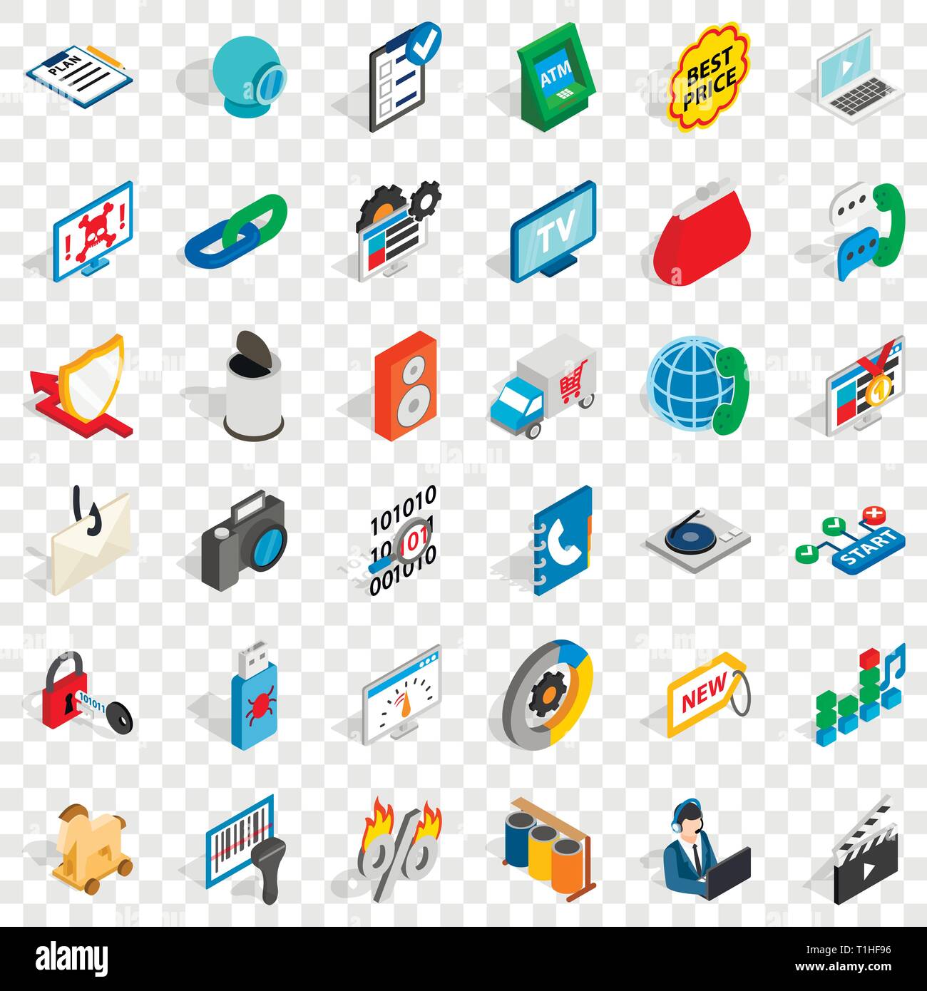 WWW icons set, isometric style Stock Vector Image & Art - Alamy