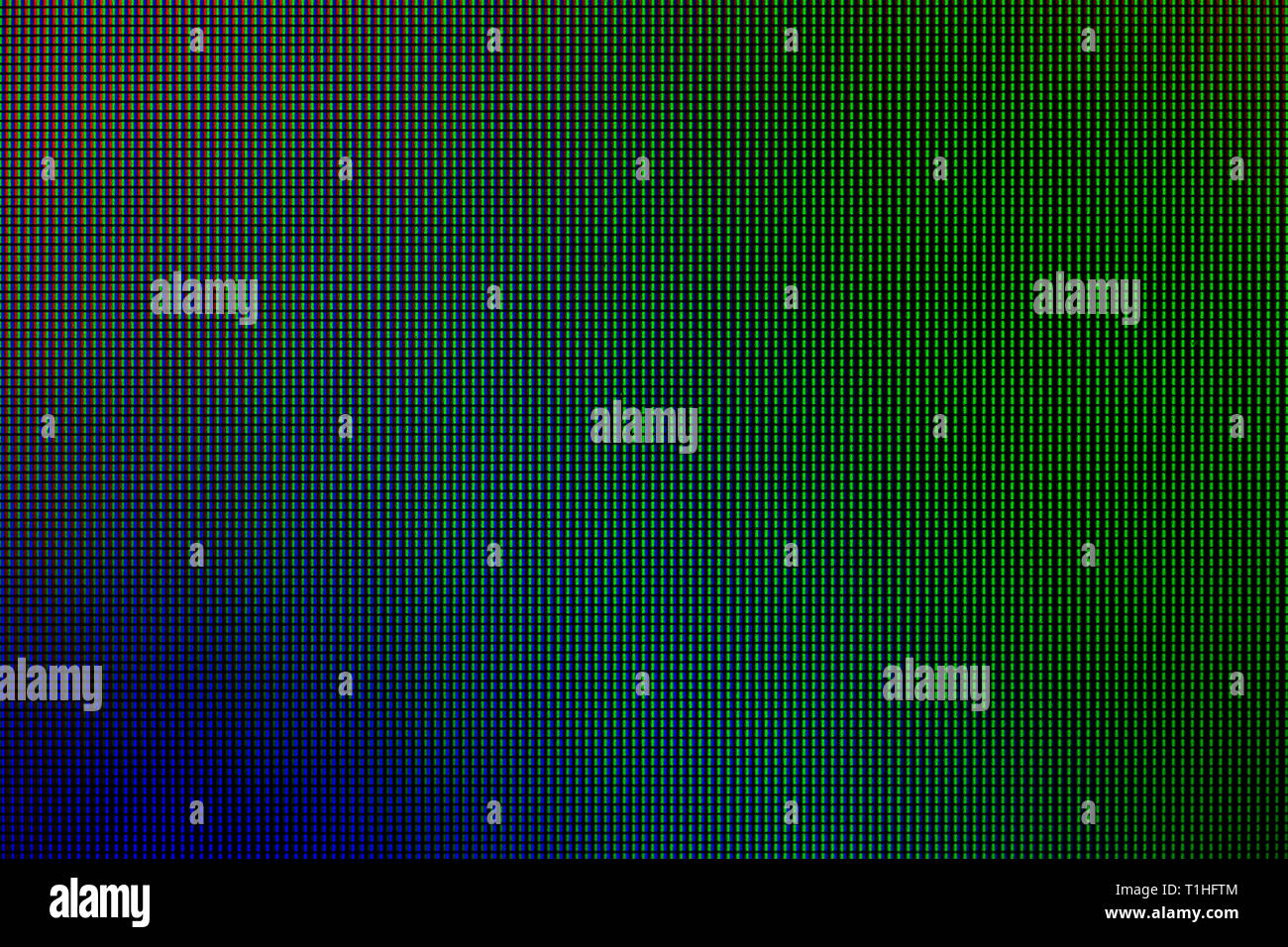 LED lights from computer LED monitor screen display panel for graphic ...