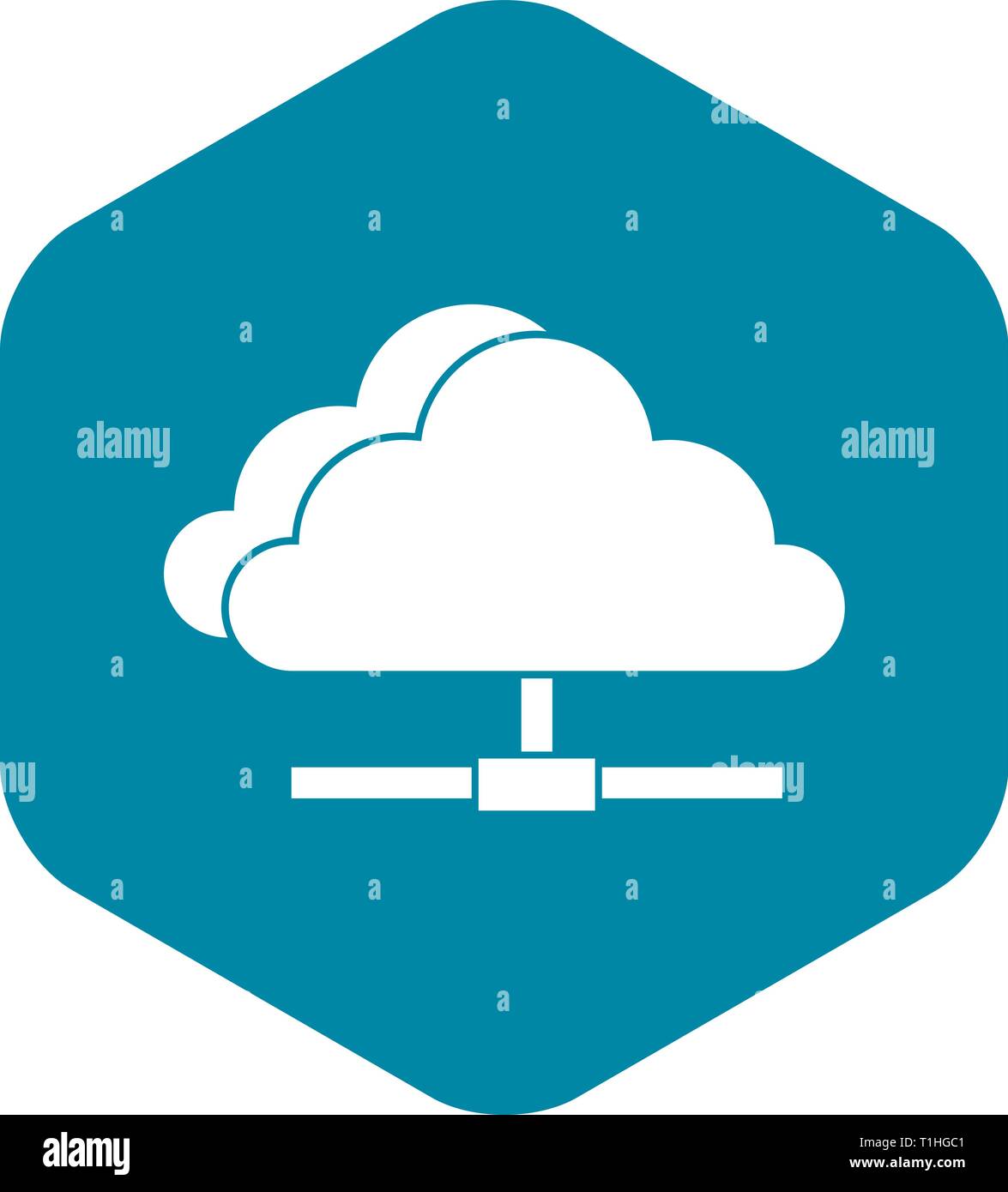 Cloud Computing Connection Icon Simple Style Stock Vector Image And Art