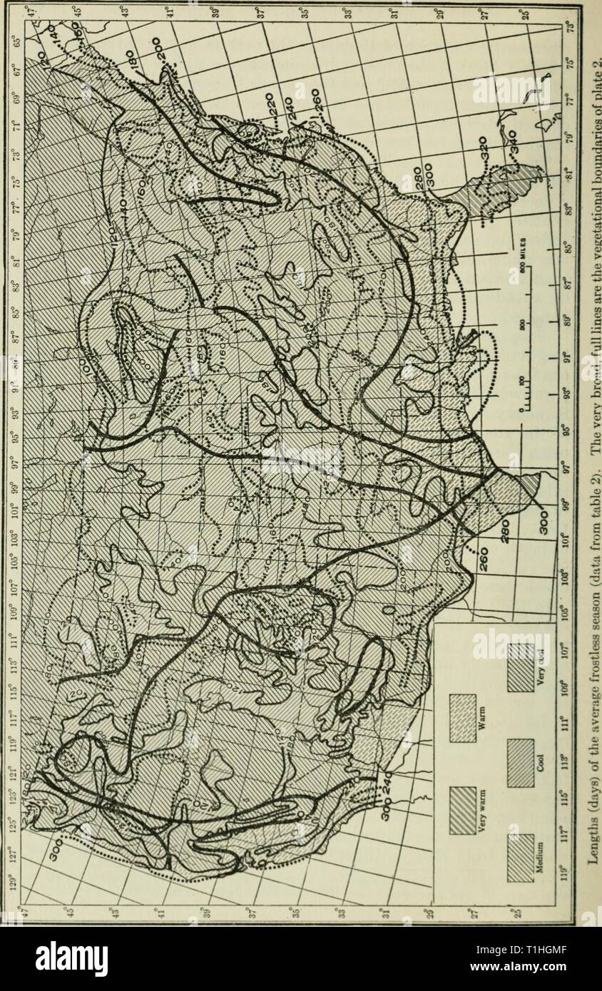 The distribution of vegetation in Stock Photo - Alamy