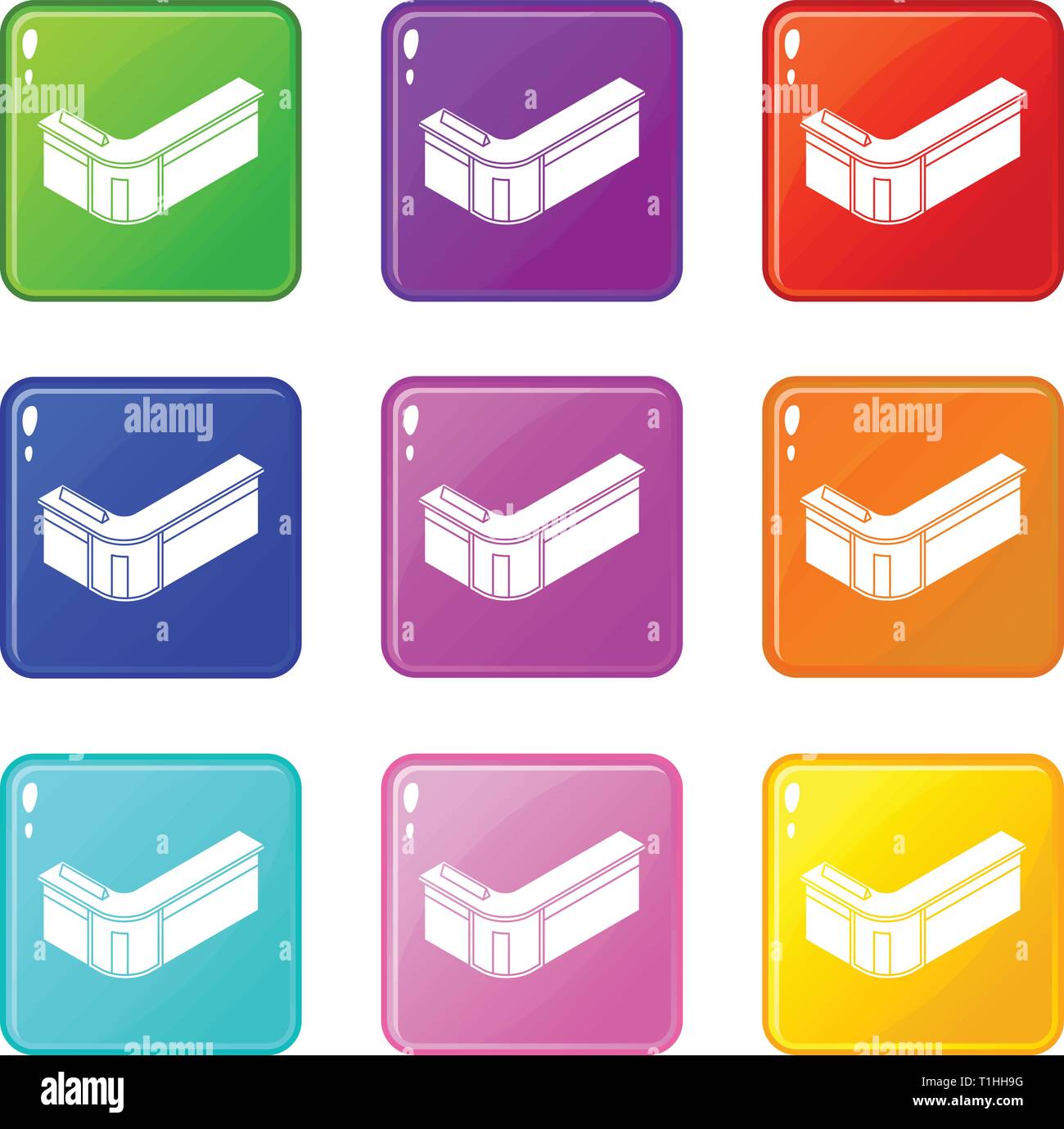 Hotel receptionist helping customer Stock Vector Images - Alamy