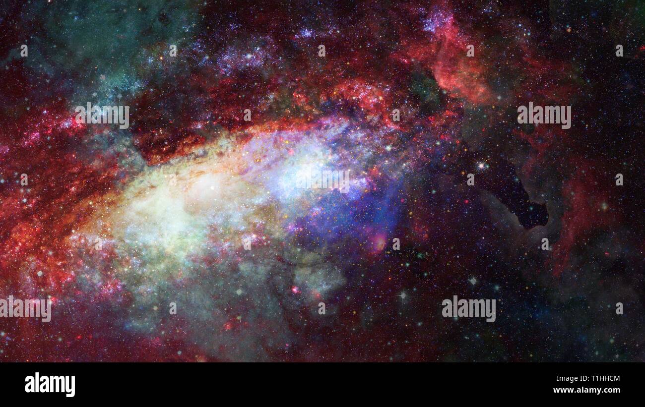Nebula and stars in outer space. Dark nebula. Elements of this image ...
