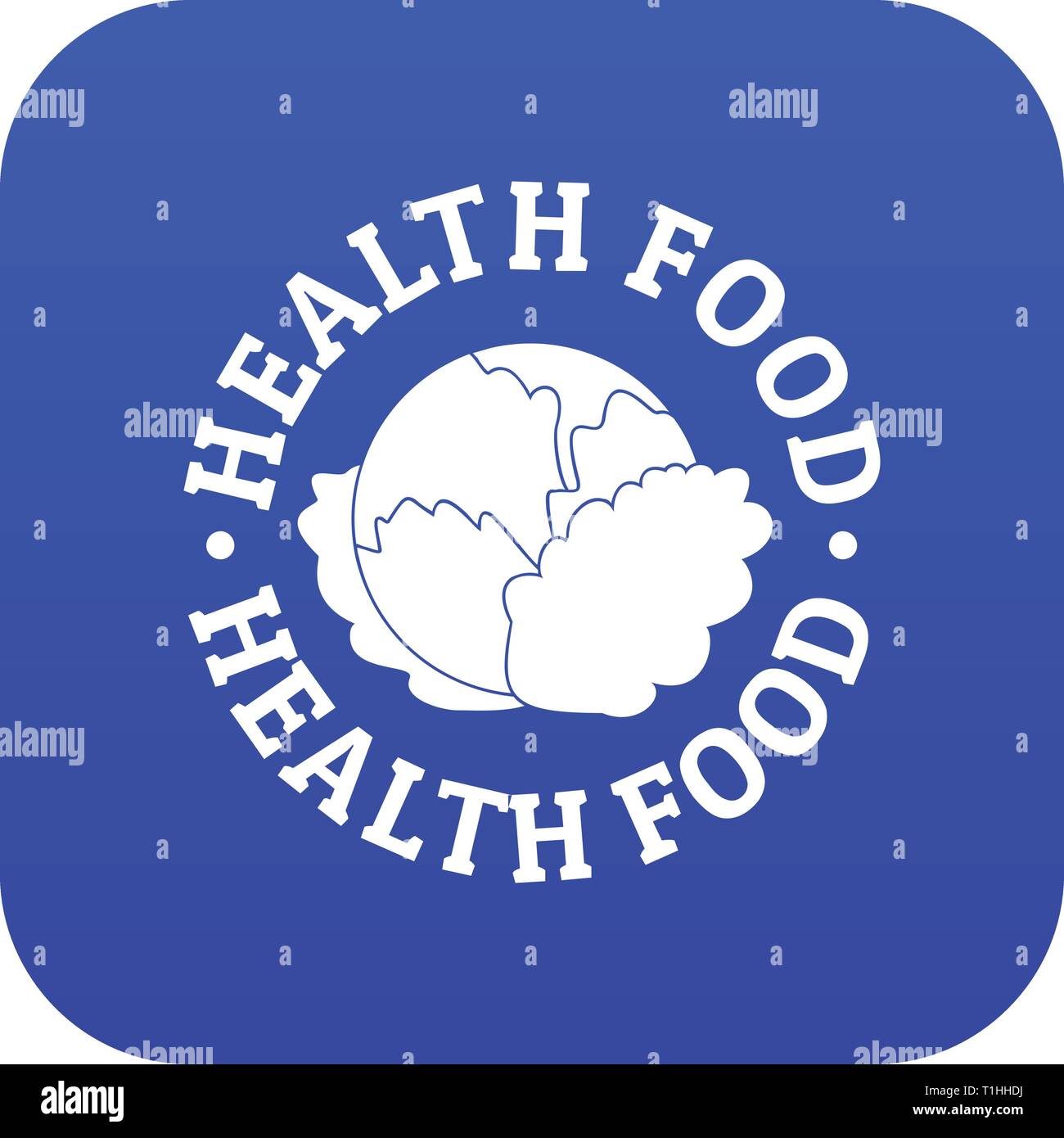 Health food icon blue vector Stock Vector Image & Art - Alamy
