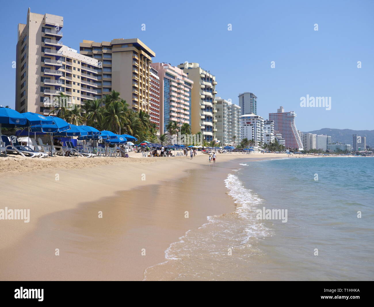 ACAPULCO, MEXICO NORTH AMERICA on MARCH 2018: Colorful skyscrapers in ...