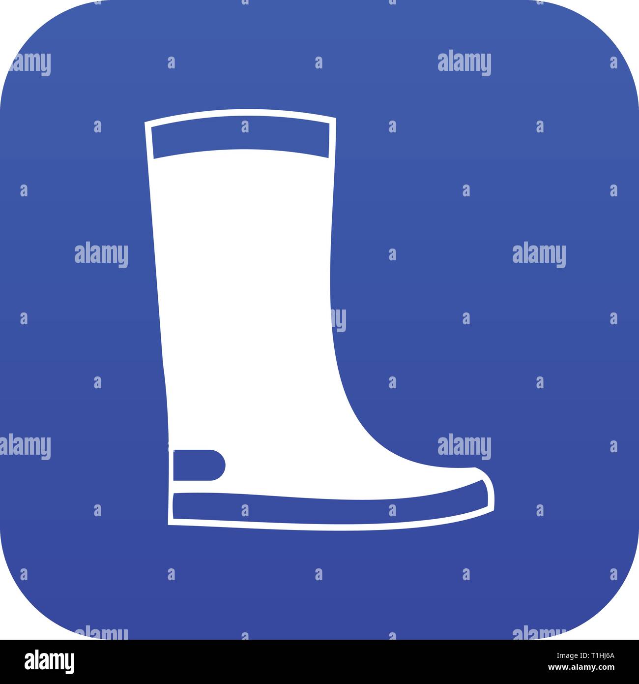 Rubber waterproof boots leather Stock Vector Images - Alamy