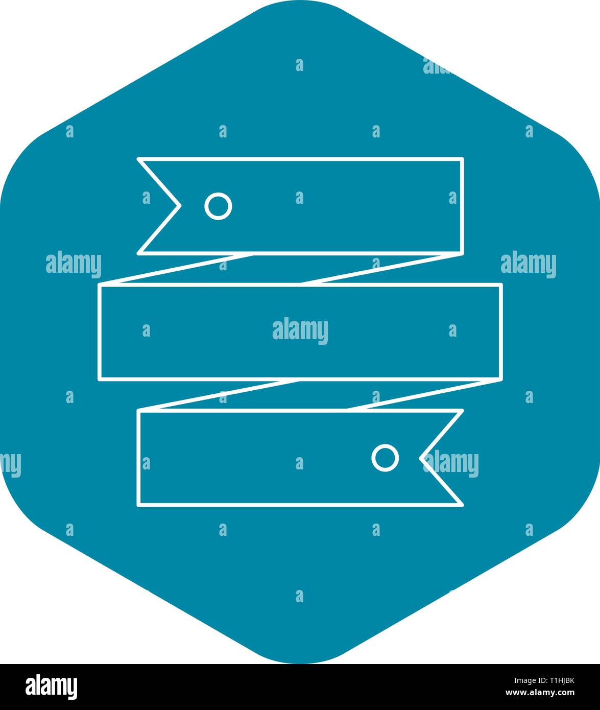 Long ribbon icon, outline style Stock Vector Image & Art - Alamy