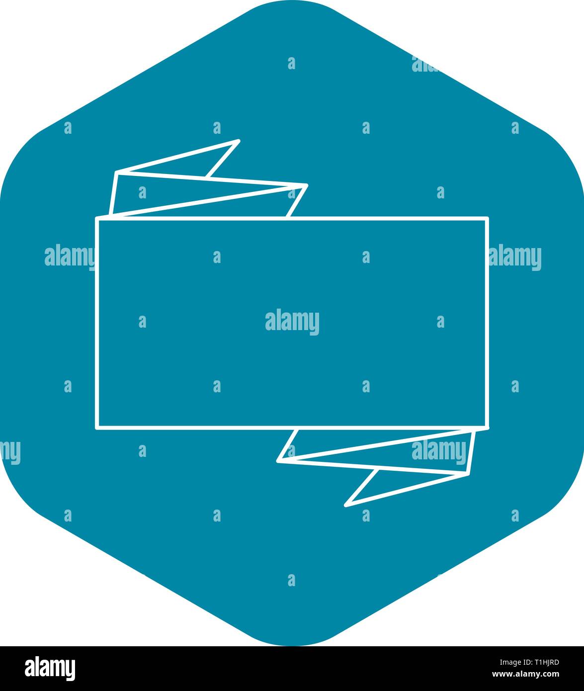 Big square banner icon, outline style Stock Vector Image & Art - Alamy