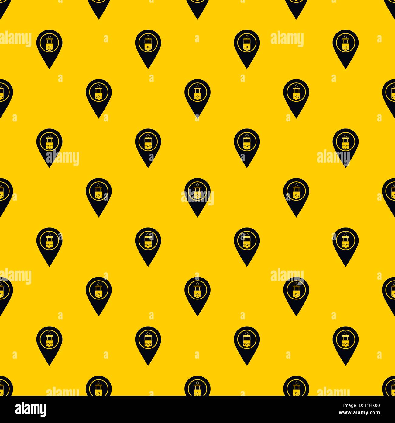 Geo tag with tram sign pattern vector Stock Vector Image & Art - Alamy