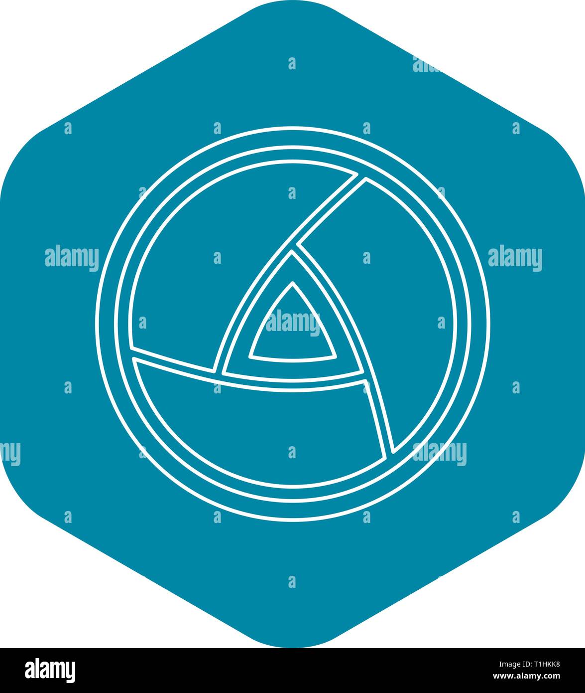 Objective icon, outline style Stock Vector Image & Art - Alamy