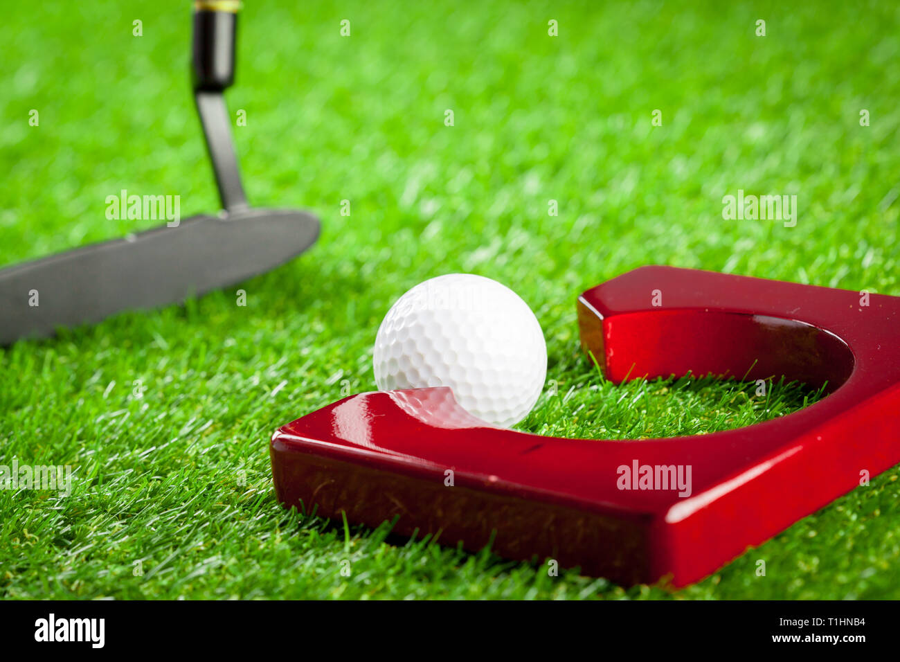 Mini golf equipment Stock Photo - Alamy