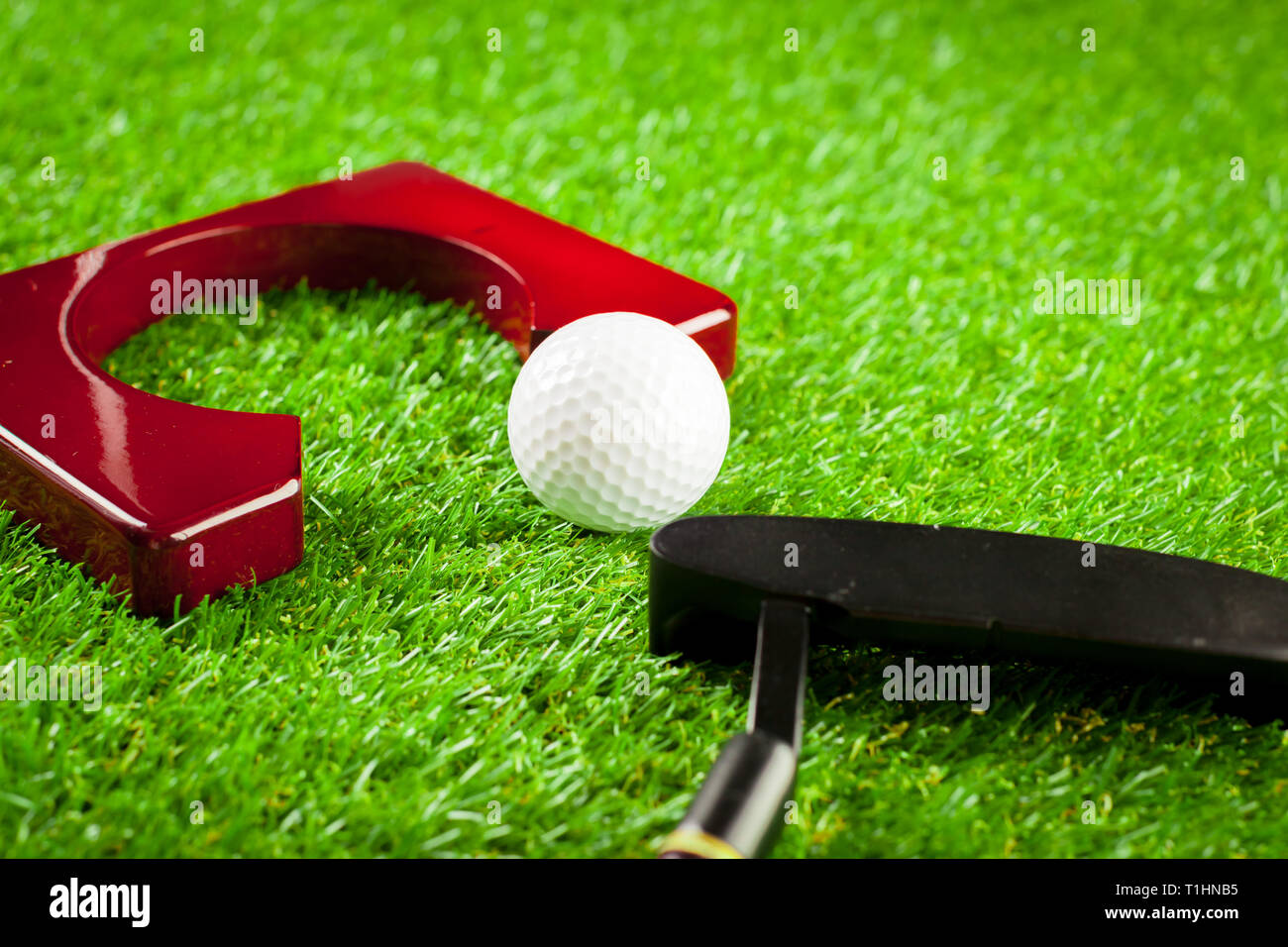 Mini golf equipment Stock Photo - Alamy