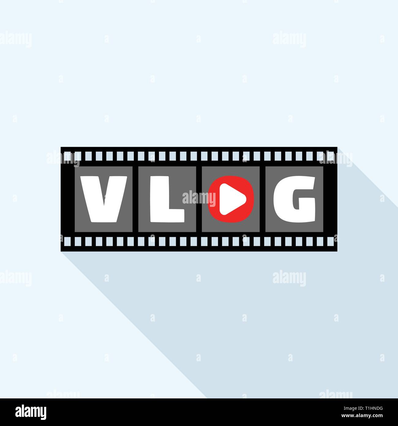 Vlog logo Stock Vector Images - Alamy