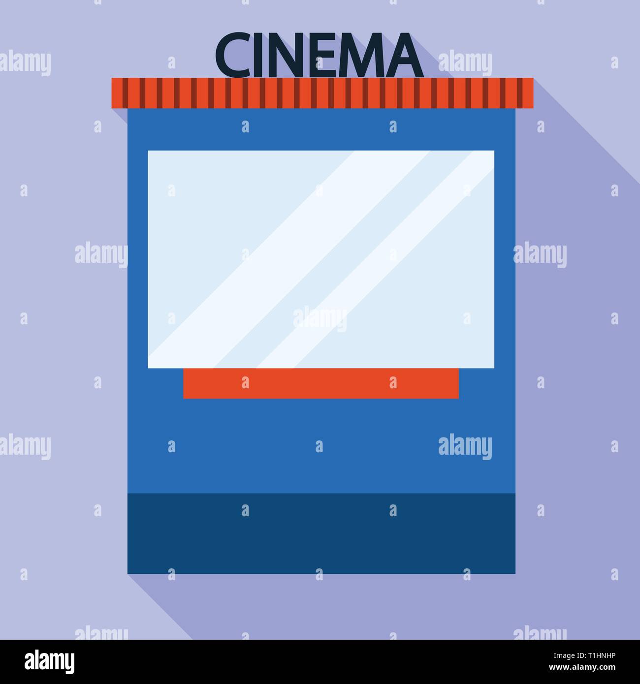 Cinema ticket kiosk icon, flat style Stock Vector Image & Art - Alamy