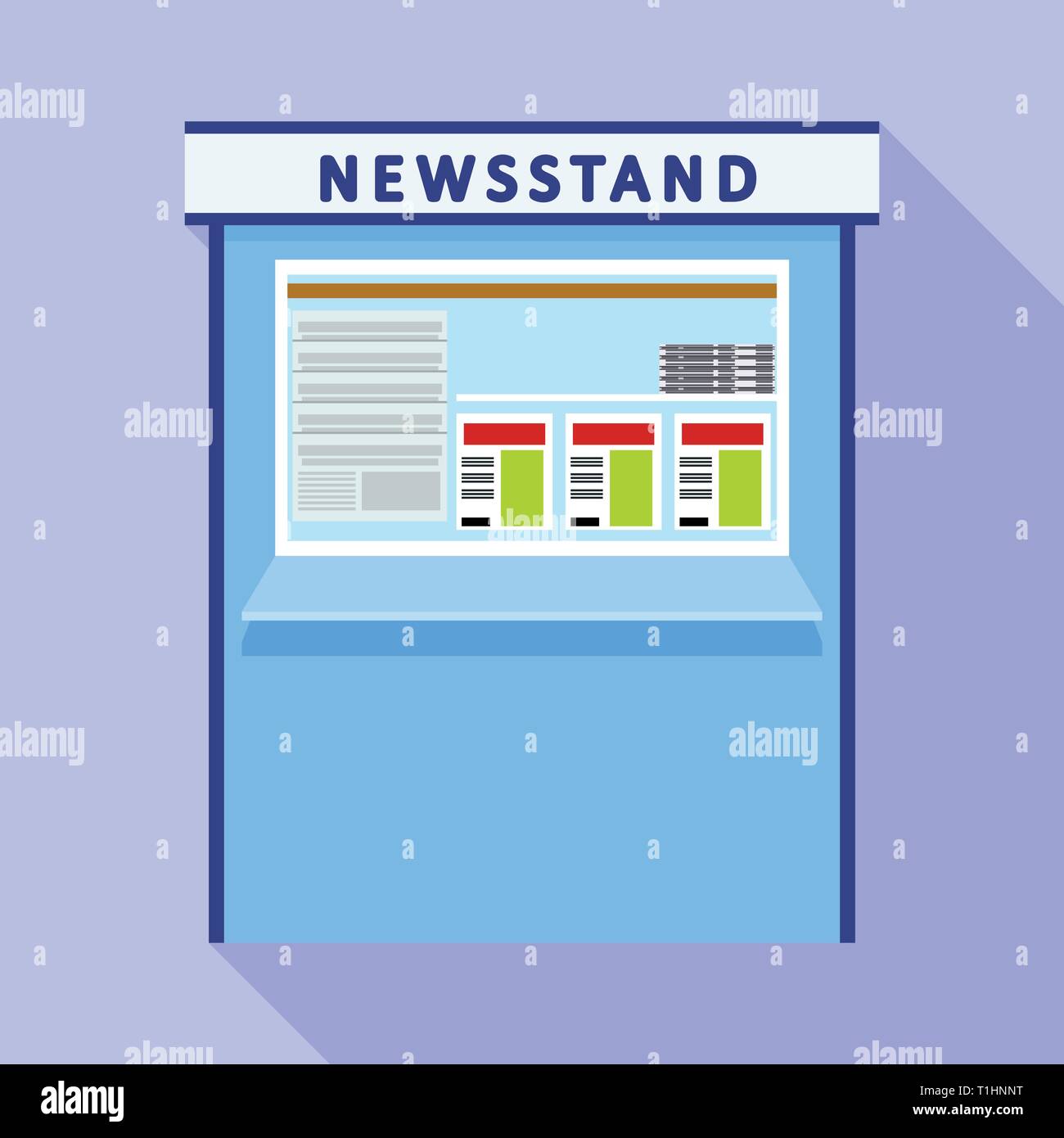 Airport newsstand Stock Vector Images - Alamy