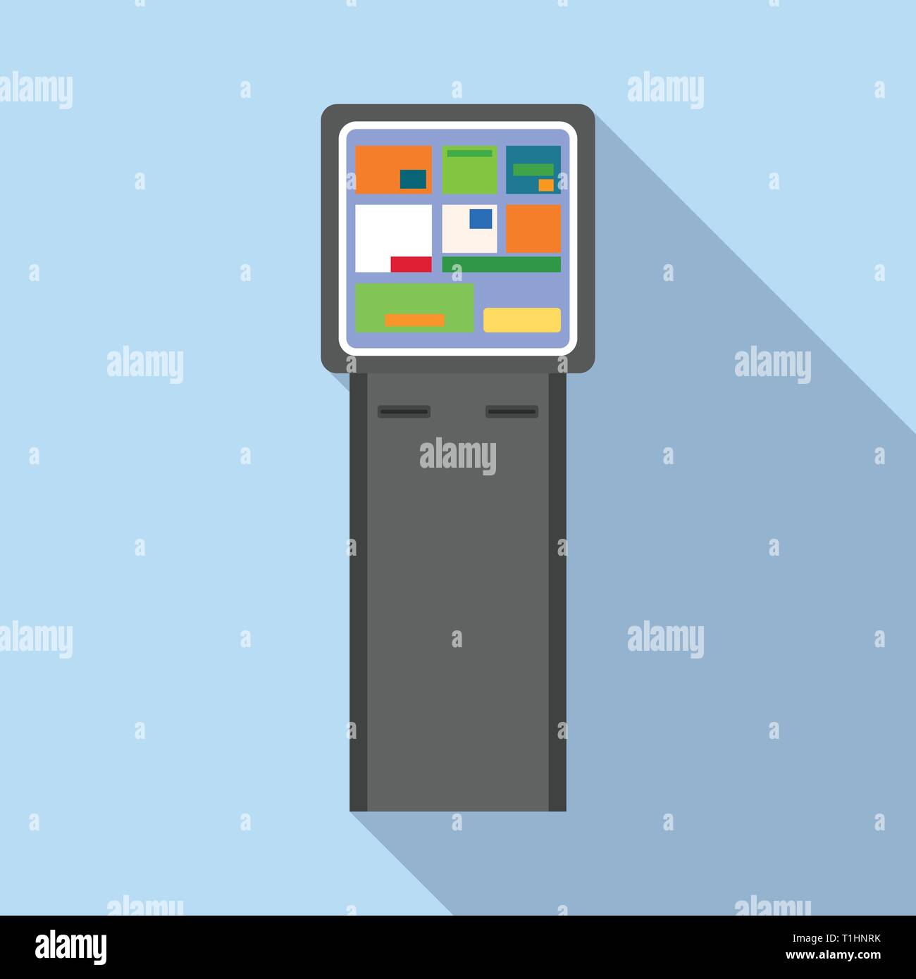 Info payment kiosk icon, flat style Stock Vector Image & Art - Alamy