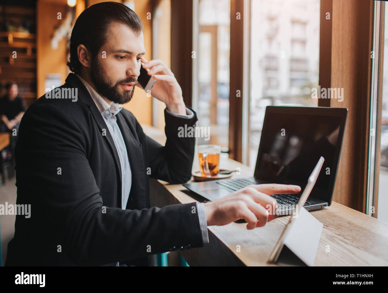 Healthy and unhealthy person working hi-res stock photography and ...