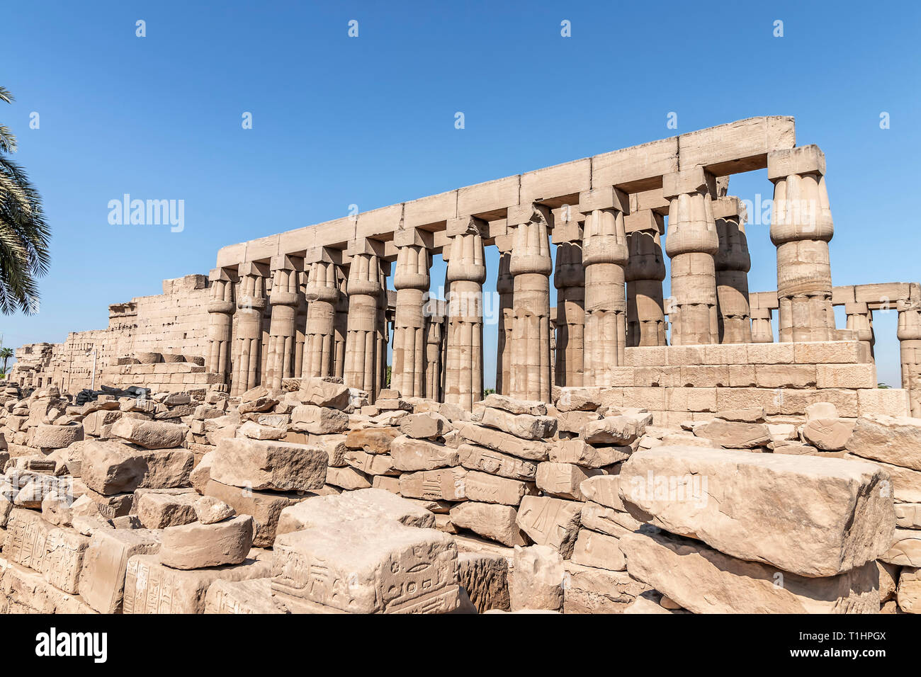 Luxor Temple, a large Ancient Egyptian temple complex located on the ...