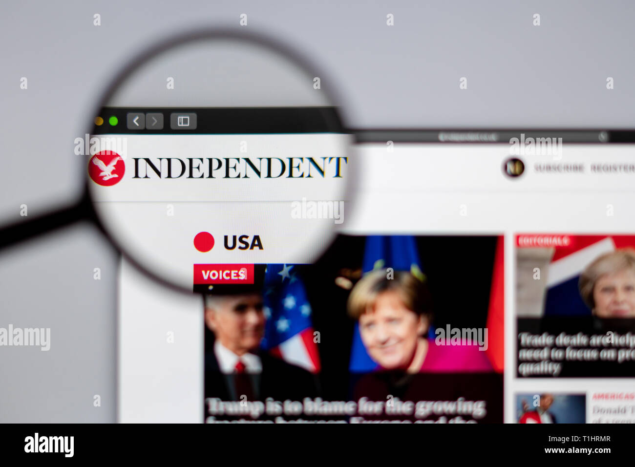 News media Independent website homepage. Independent logo visible ...