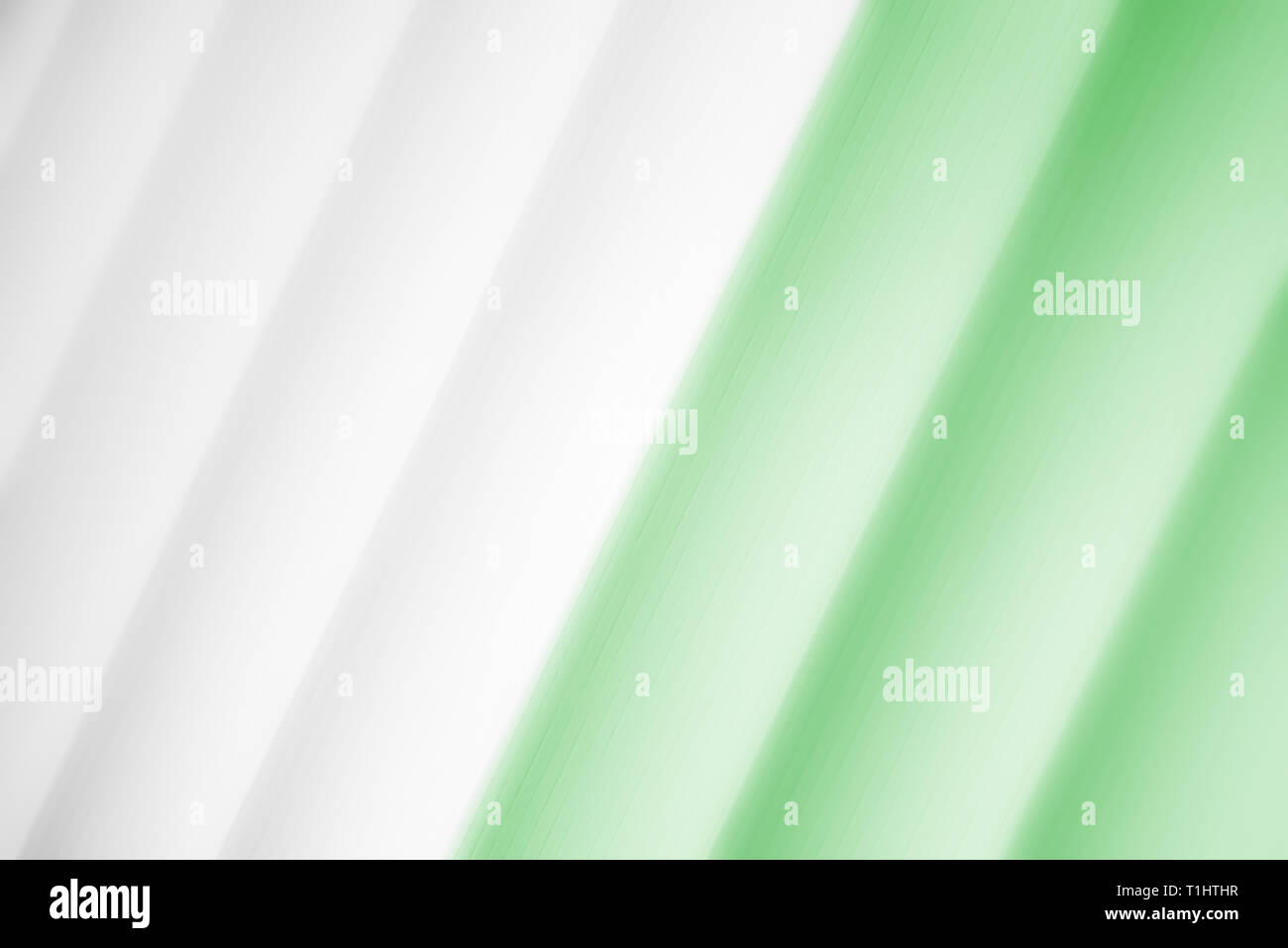 Elegant striped green background pattern fading into white space Stock ...