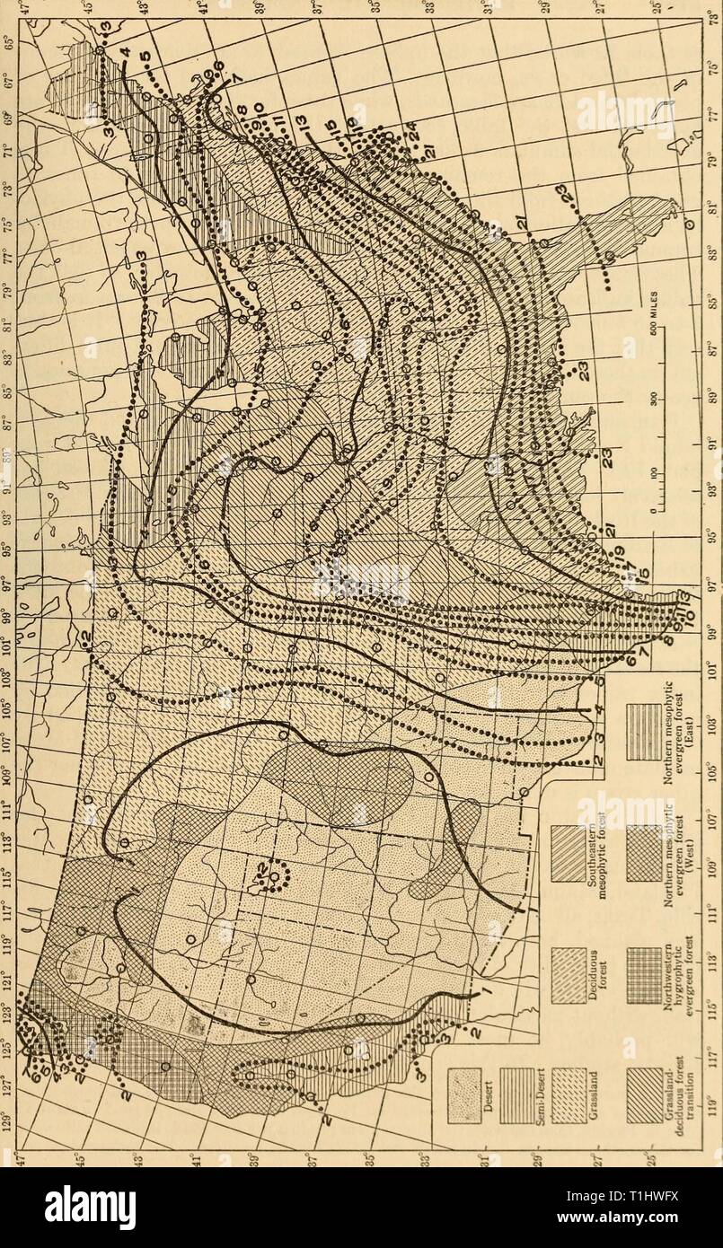 The distribution of vegetation in Stock Photo - Alamy