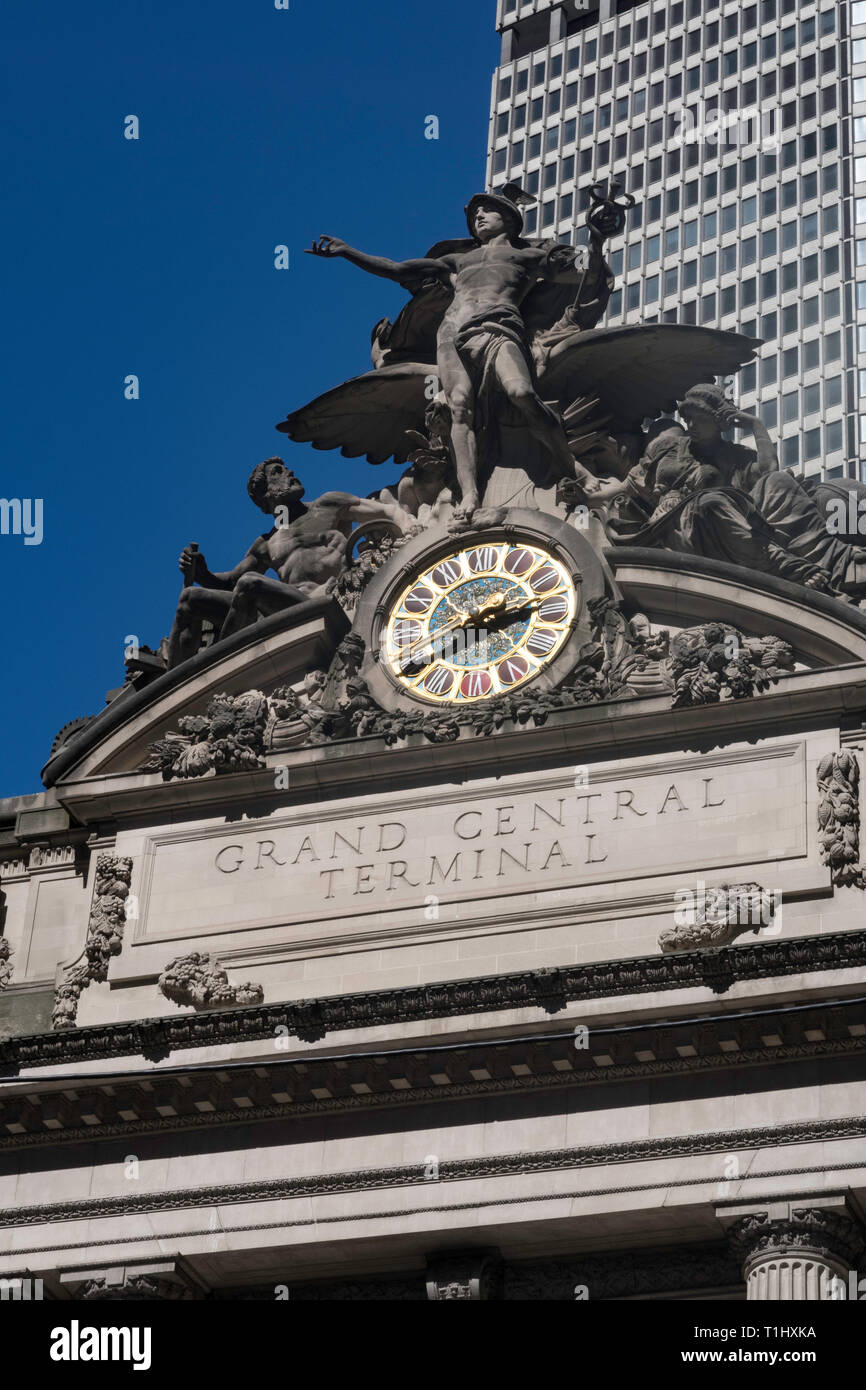 Facade Of Iconic Grand Central Terminal NYC USA Stock Photo Alamy