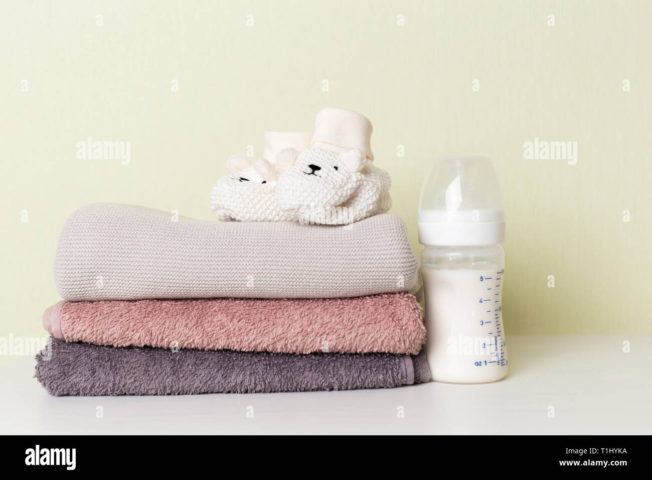 Collection of items for babies Stock Photo - Alamy