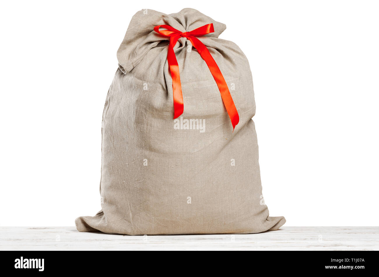 christmas sack full of gifts Stock Photo - Alamy