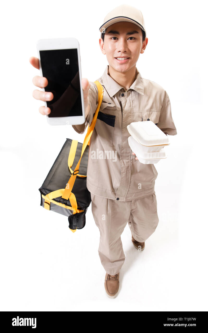 Delivery box online fast Cut Out Stock Images & Pictures - Alamy