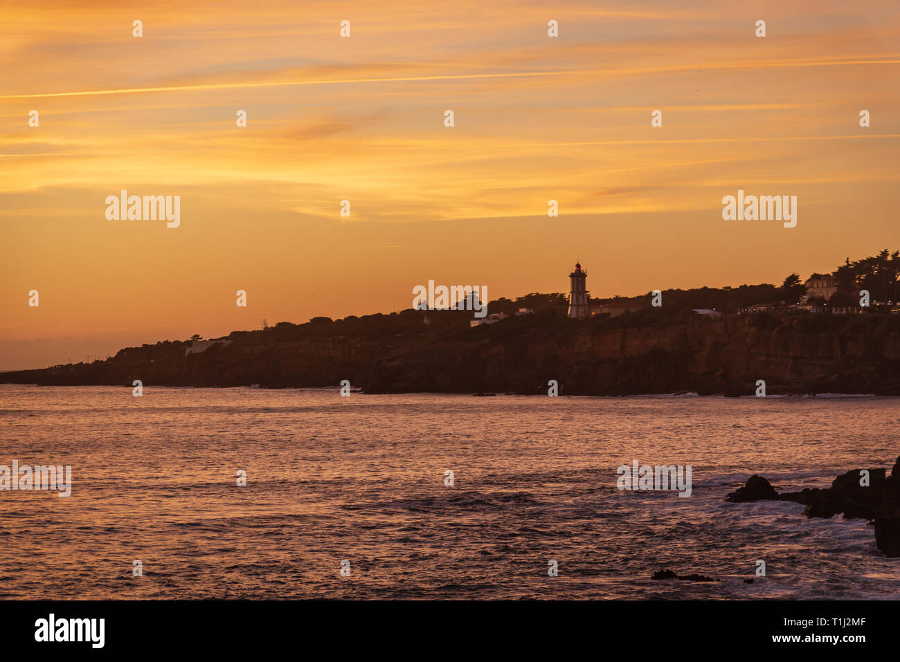 Sunset in cascais hi-res stock photography and images - Alamy
