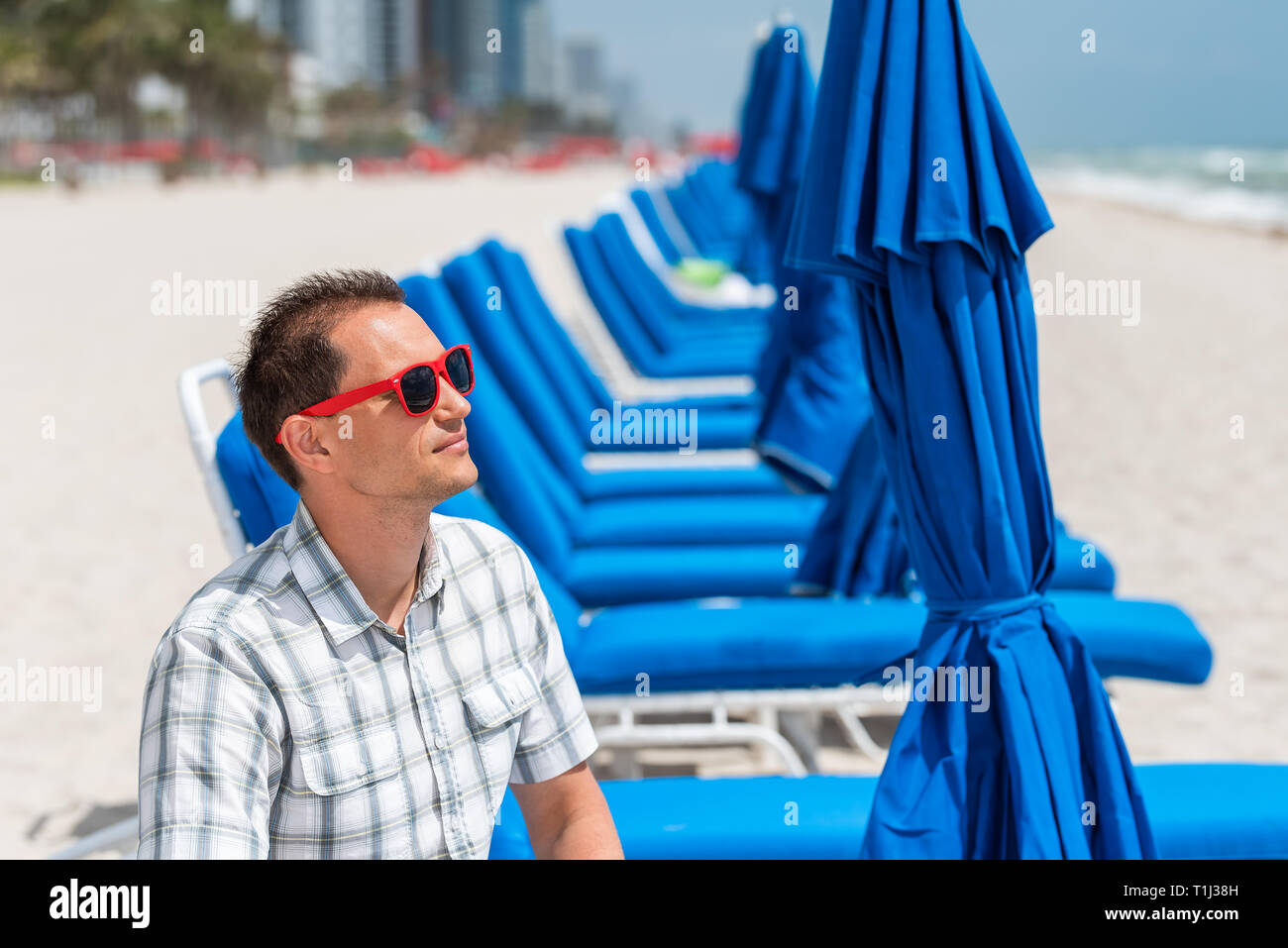 Man in recliner chair hi-res stock photography and images - Alamy