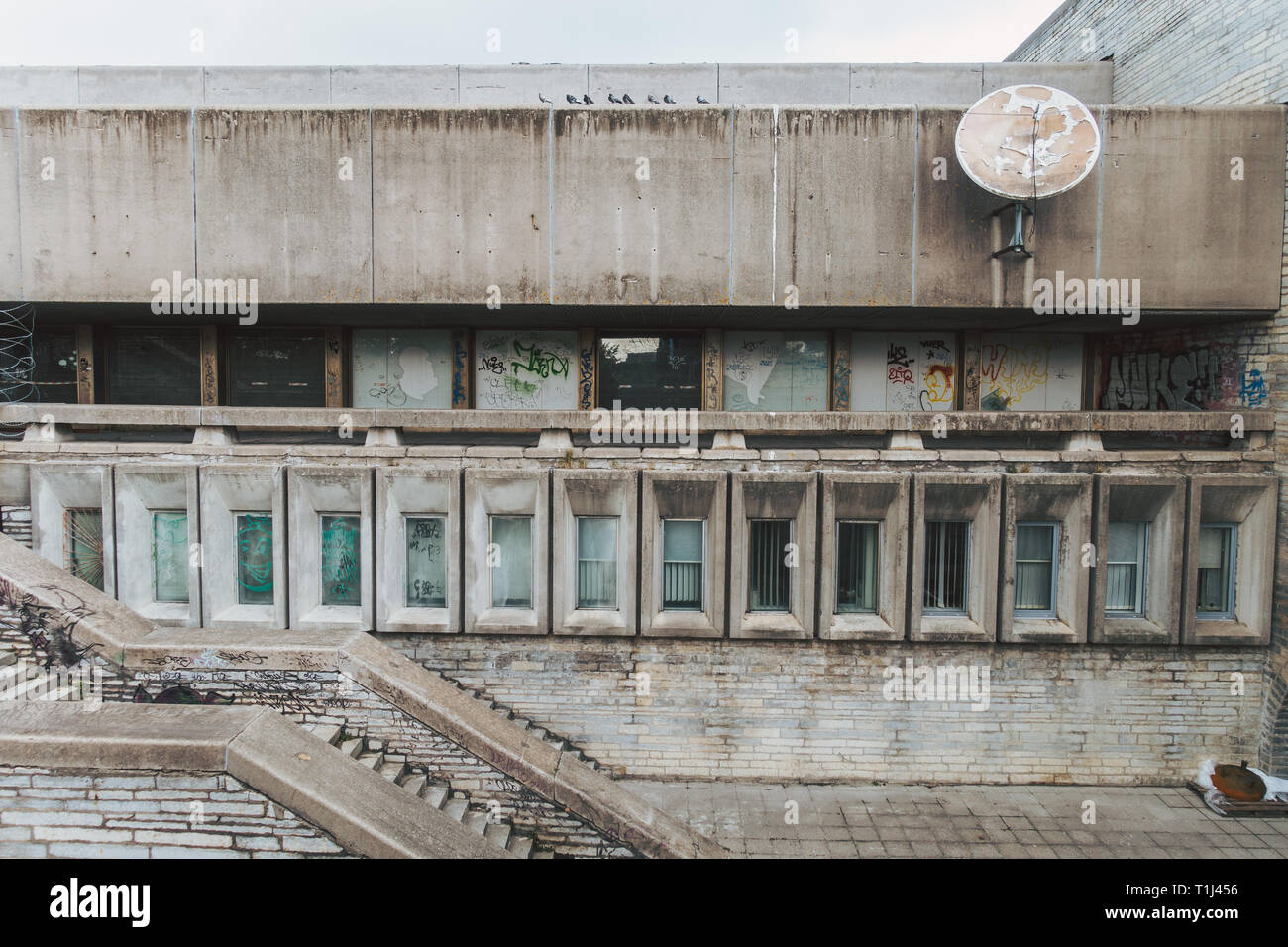 The abandoned Tallinn City Hall (Linnahall), completed in 1980 while ...