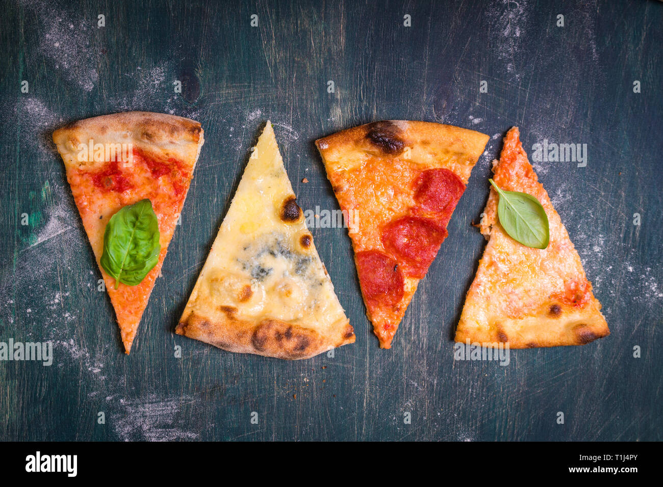Different types of pizza hi-res stock photography and images - Alamy