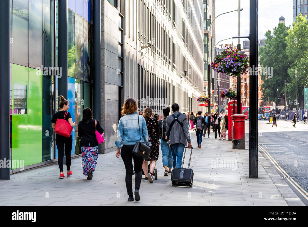 People Person Pedestrians Busy Pavement Walking High Resolution Stock ...