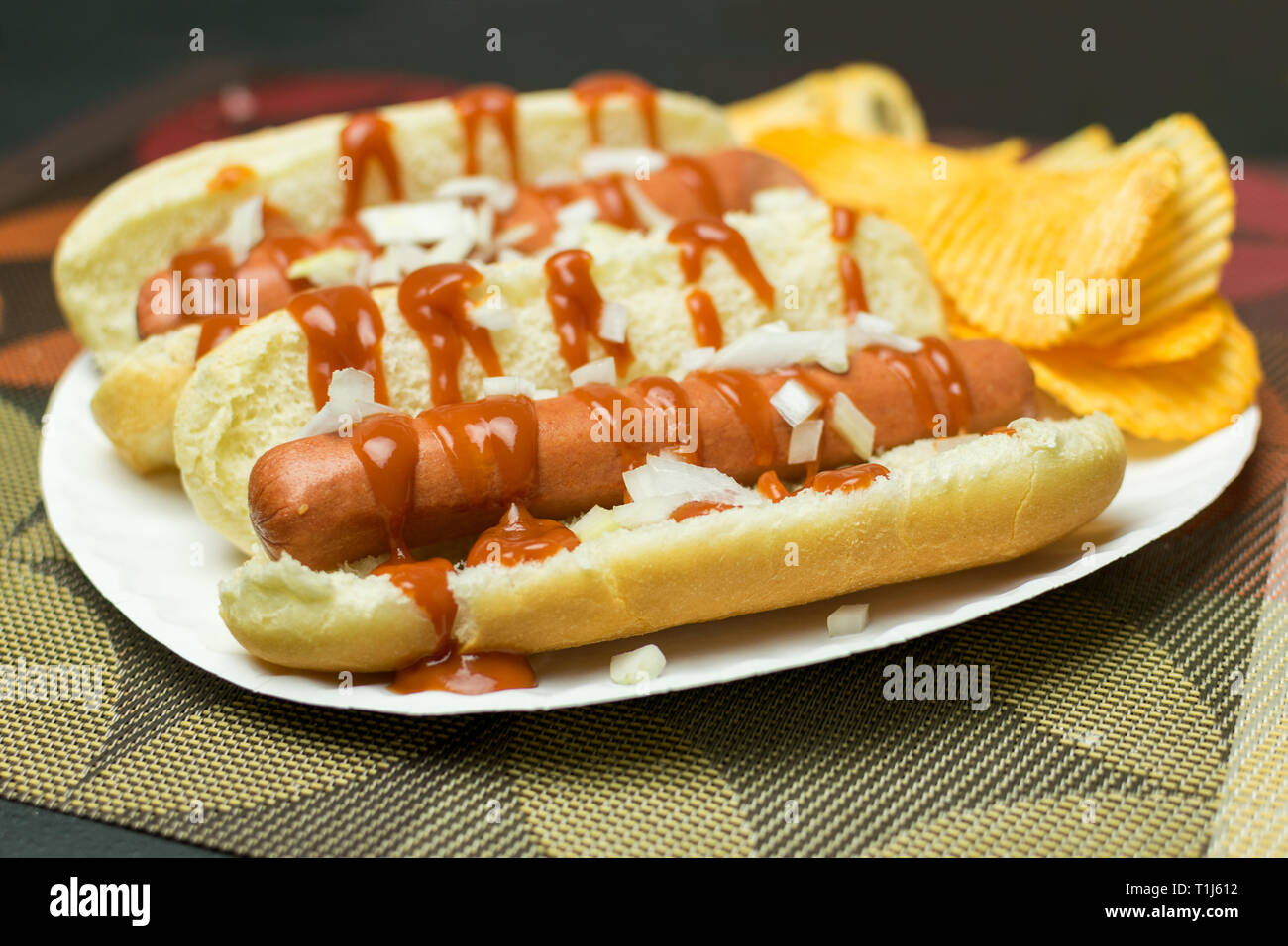 Hot Dogs And Chips