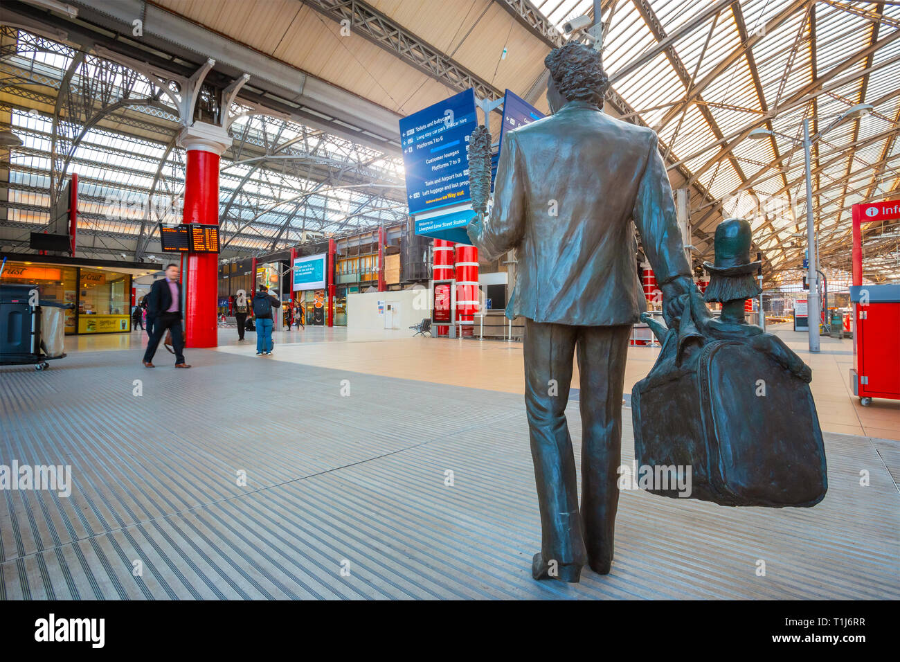 Liverpool, UK - May 18 2018: Ken Dodd's Statue - Sir Kenneth Arthur ...