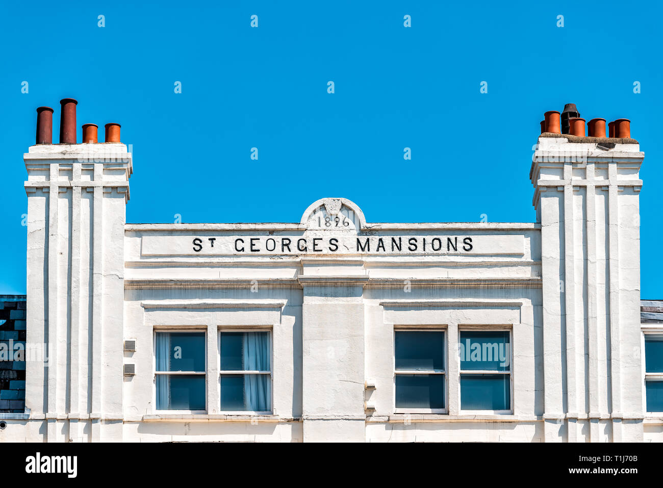 London neighborhood district of Westminster with building old vintage ...