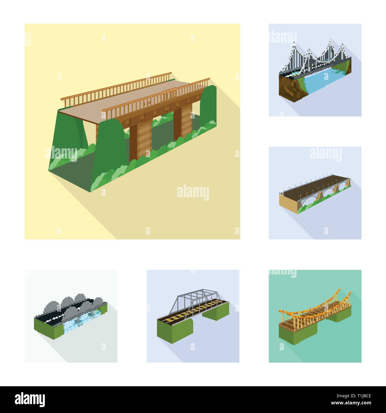 Cycling by river bank Stock Vector Images - Alamy