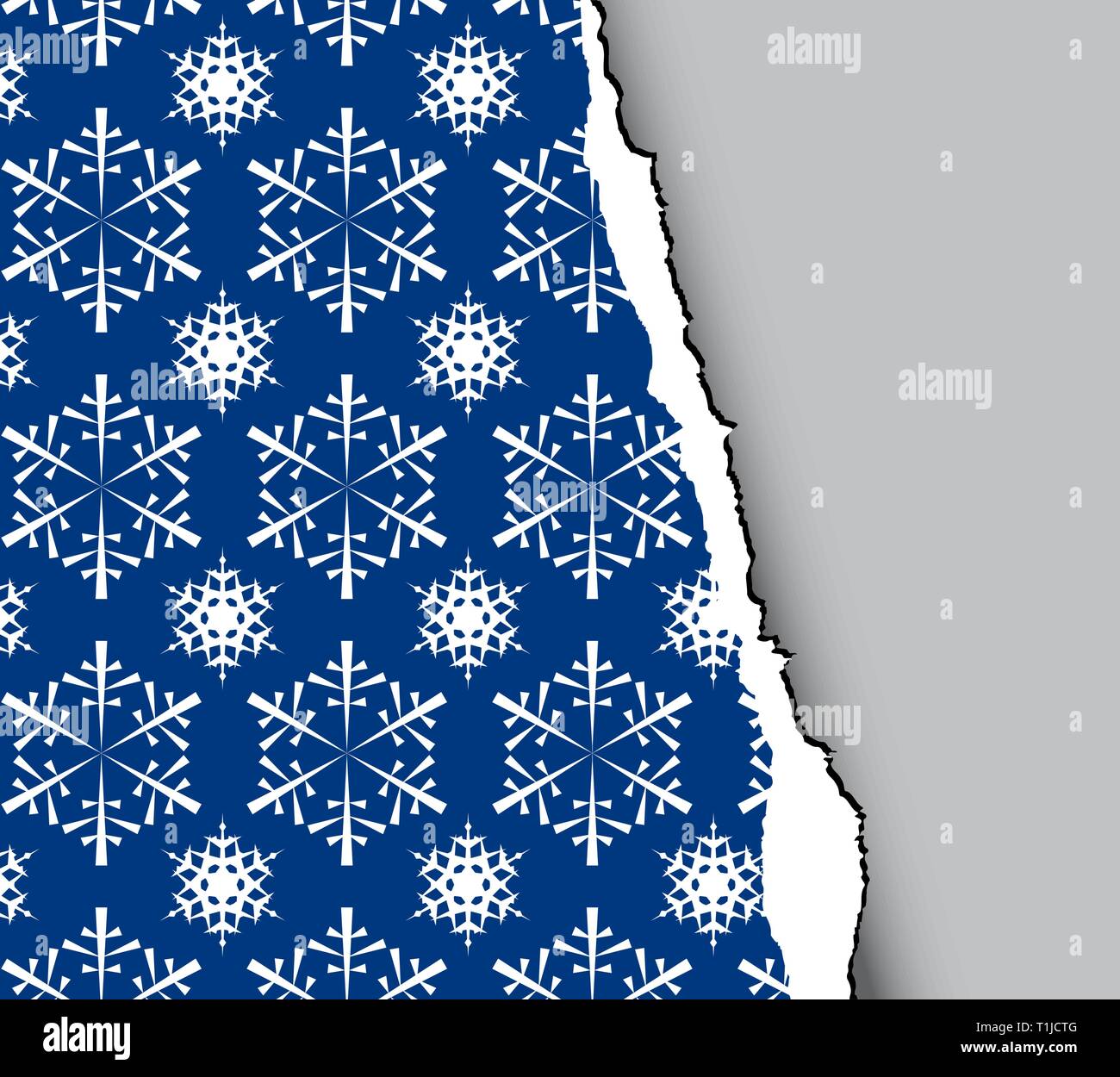 Blue winter - christmas tear paper Stock Vector Image & Art - Alamy