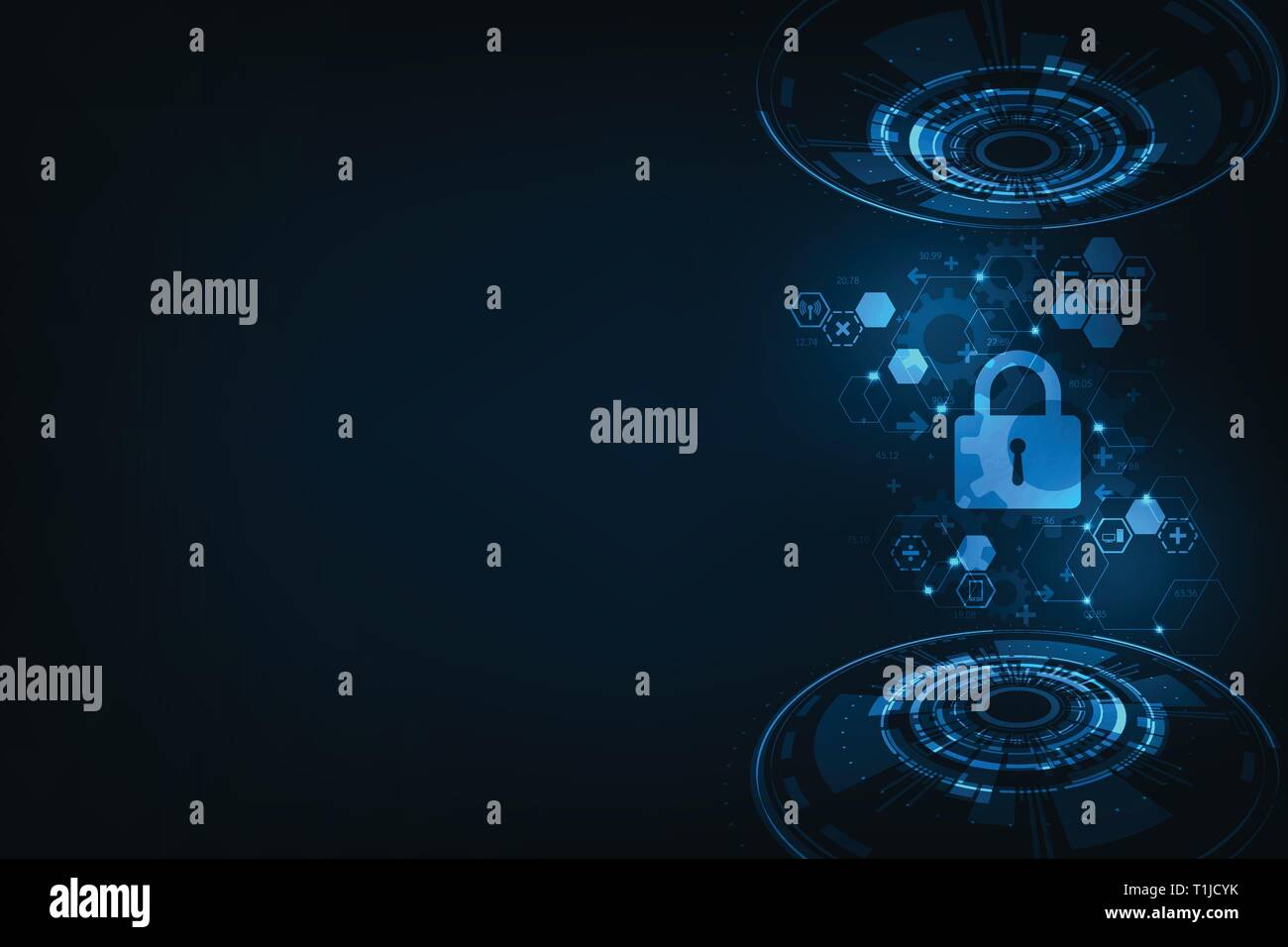 Privacy concept social security Stock Vector Images - Alamy