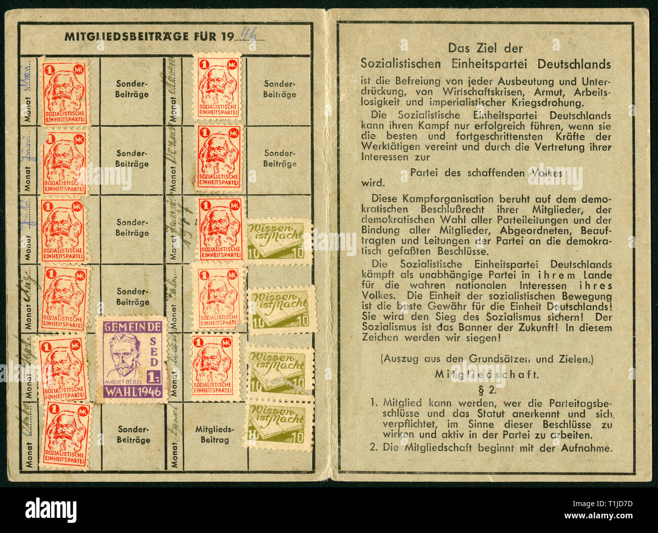 Membership card of the sed hi-res stock photography and images - Alamy