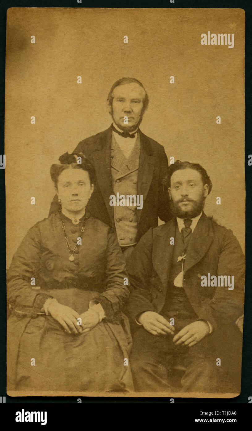 people, Germany, Schleswig-Holstein, Krempe, family photo, Theodor ...