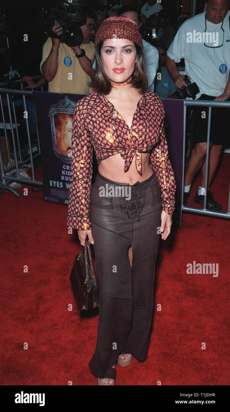 LOS ANGELES, CA. July 13, 1999: Actress SALMA HAYEK at the world ...