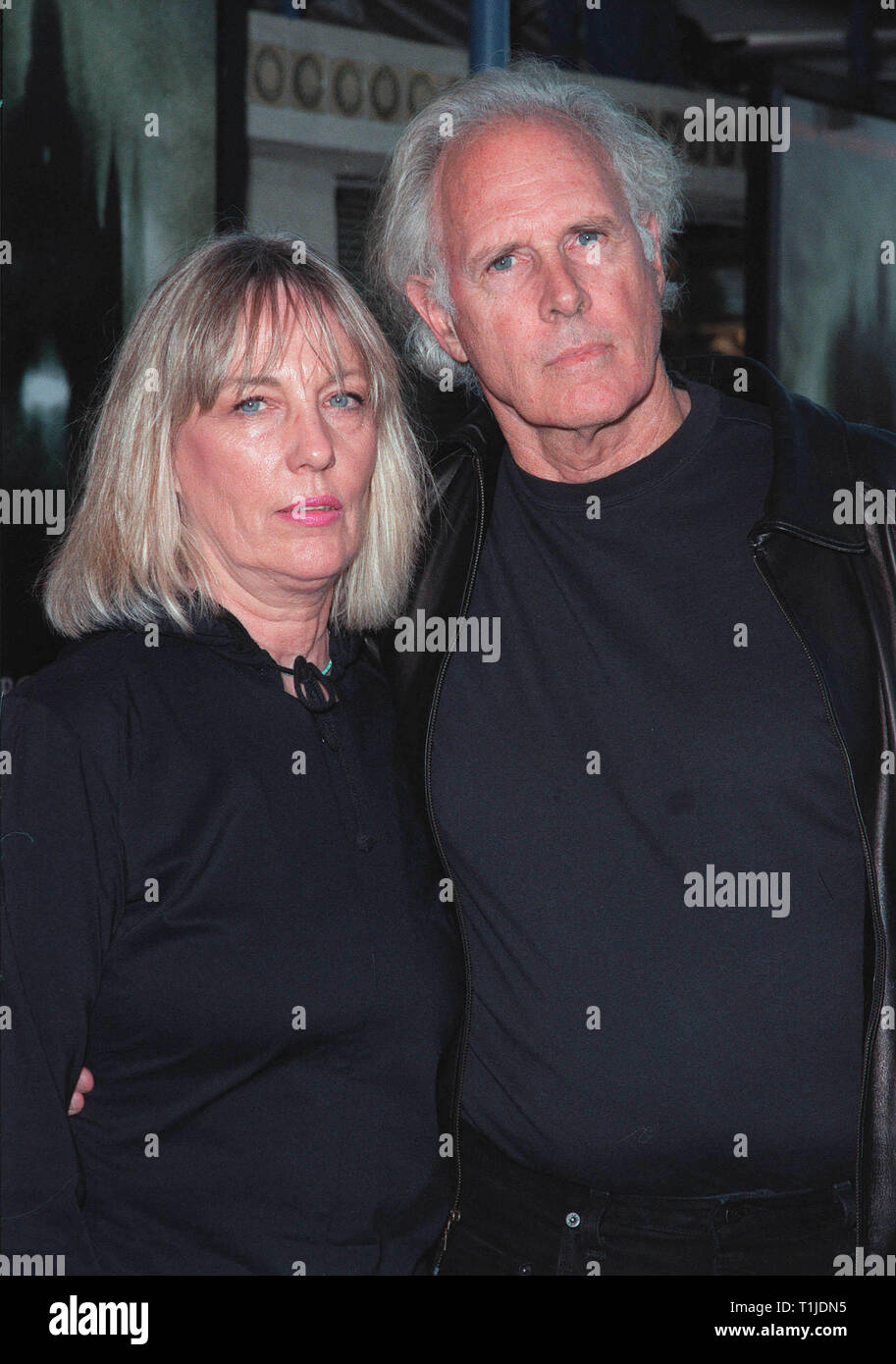 LOS ANGELES, CA - July 20, 1999: Actor BRUCE DERN & wife ANDREA BECKETT ...